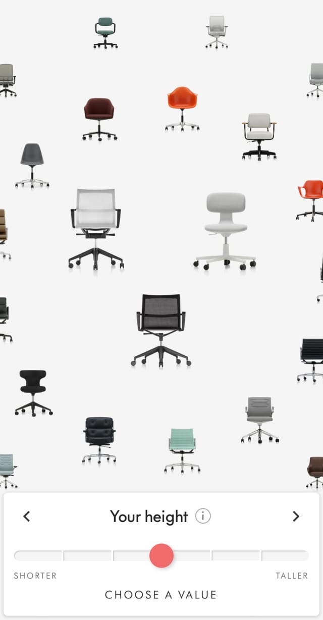 Vitra Office Chair Finder | Build in Amsterdam